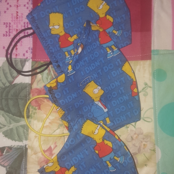 Hand Crafted | Other | 3 Bart Simpson Face Masks Set | Poshmark